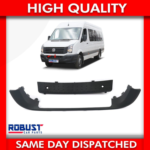 FRONT BUMPER LOWER GRILLE MOULDING + CENTER FRAME FOR VW CRAFTER (2006 ...