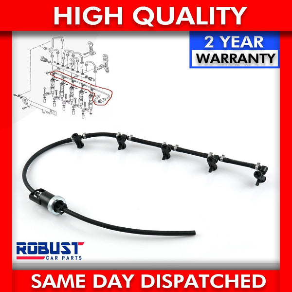 DIESEL FUEL RETURN OVERFLOW PIPE FOR VW CRAFTER 2.5 TDi 076130235 (200 ...
